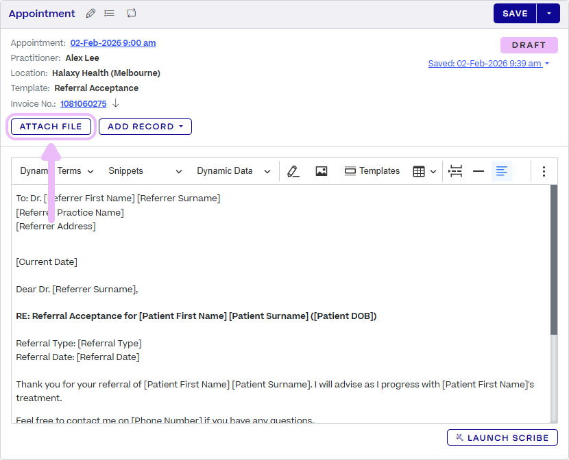 Guide to clinical notes – Halaxy Help Guide | United Kingdom